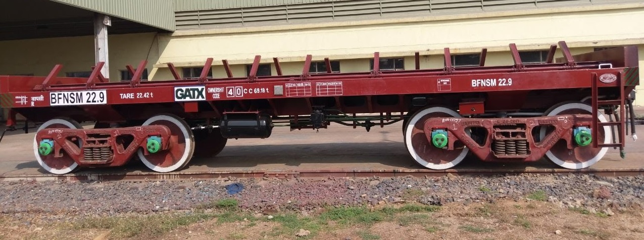Bogie Flat Steel Wagon ‘BFNSM 22.9’ | GATX India Private Limited