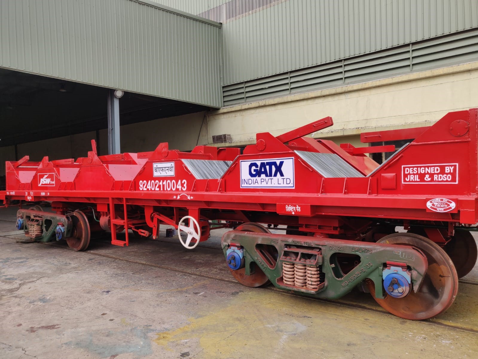 Bogie Flat Steel Wagon ‘BFNV’ | GATX India Private Limited
